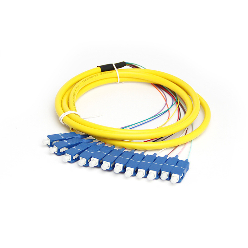 12 Core Single Mode Optical Pigtail SC APC/UPC Bundled Pigtail G652D